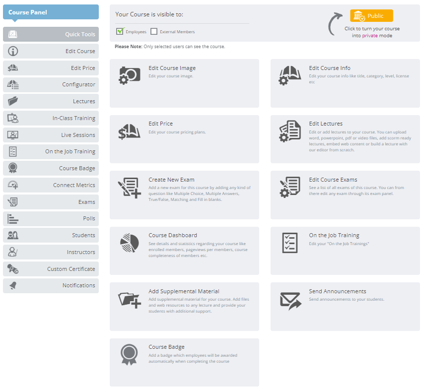 Course Settings – Schoox