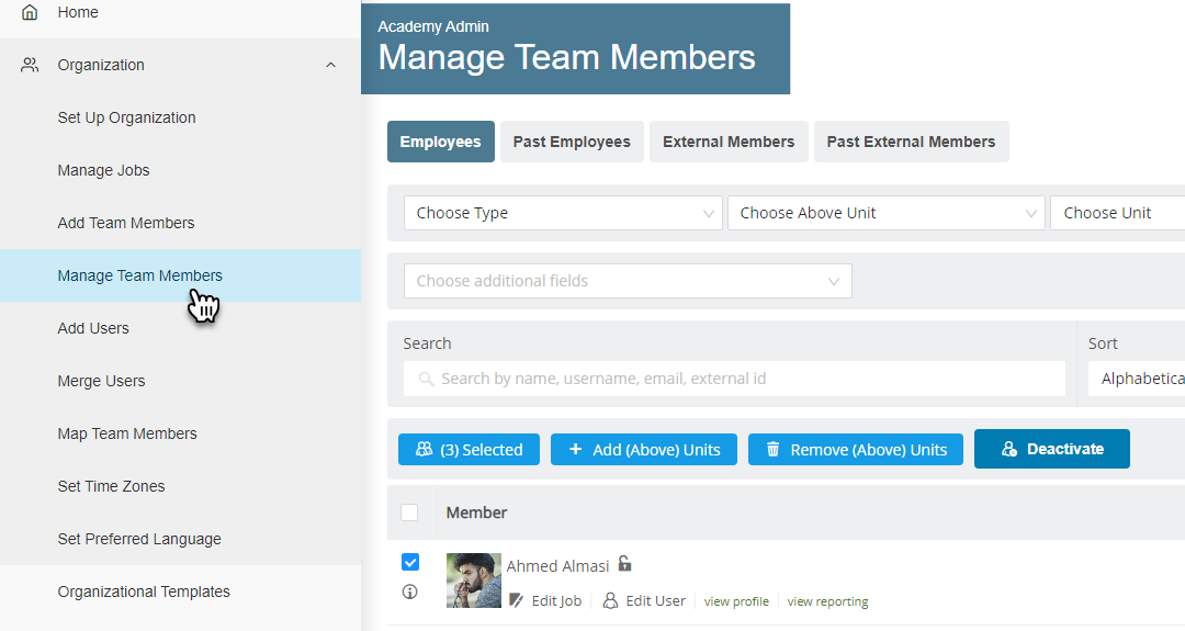 Removing and Deactivating Team Members – Schoox