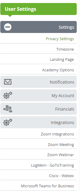 Connecting My Webex Account – Schoox