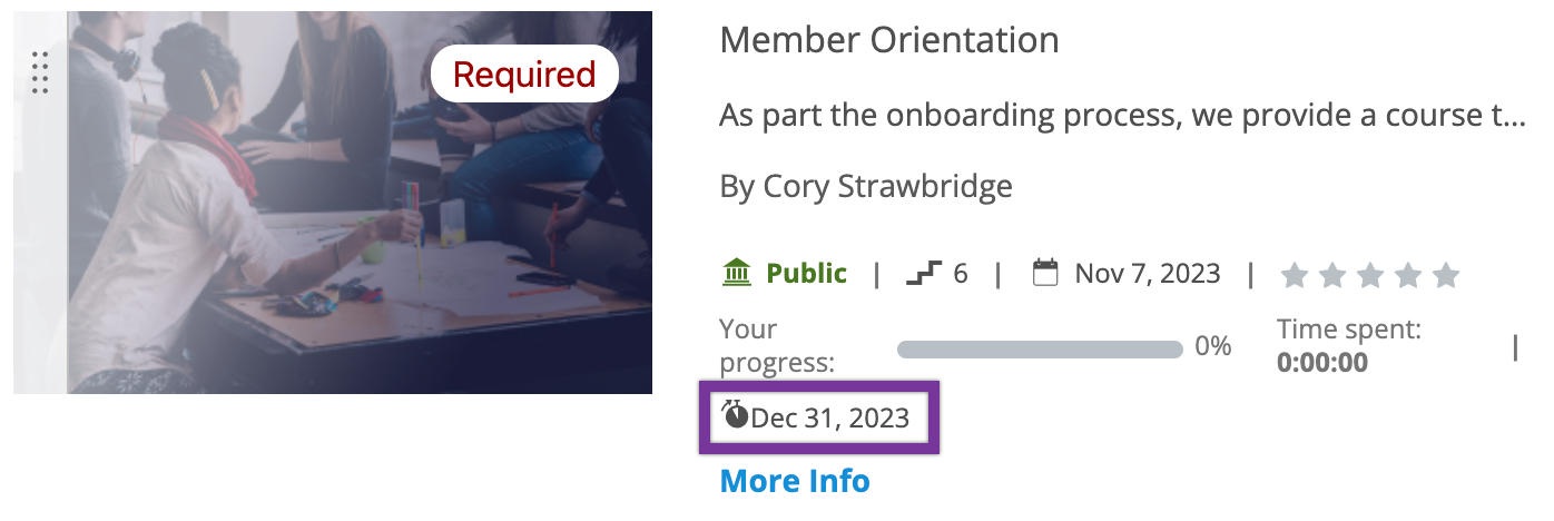 Finding Your Course Due Date – Schoox