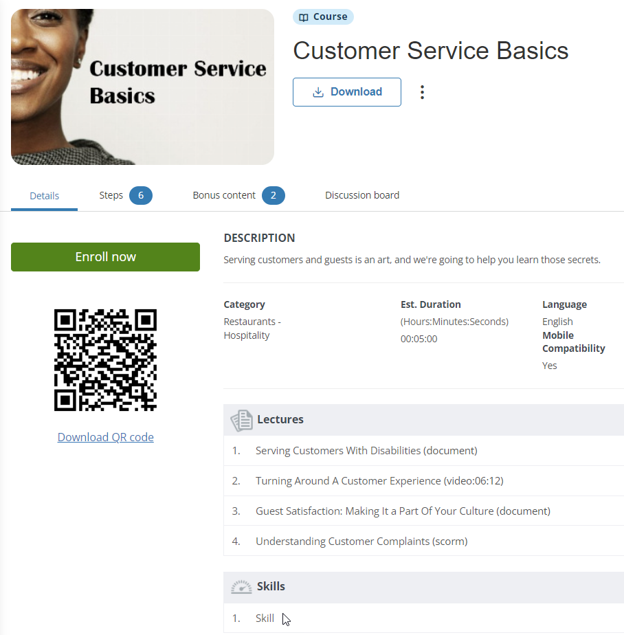 Connect Skills with Courses – Schoox