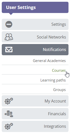Managing Course Notifications – Schoox